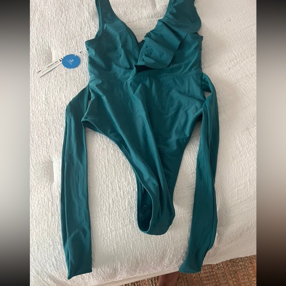 Cupshe | Swim | Cupshe Brandnew One Piece Teal Bathing Suit | Poshmark